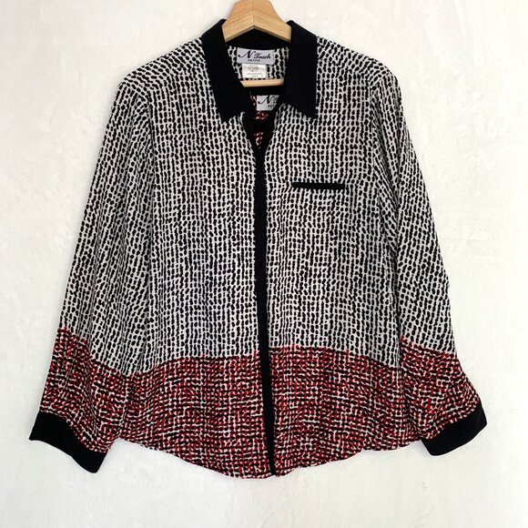 N Touch Petite | Tops | N Touch Petite 2 Piece Long Sleeve Button Front ...